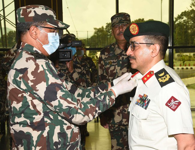 COAS Thapa Confers Insignia Of Major General To Bigyan Raj Pandey | New ... COAS Thapa Confers Insignia Of Major General To Bigyan Raj Pandey | New ...