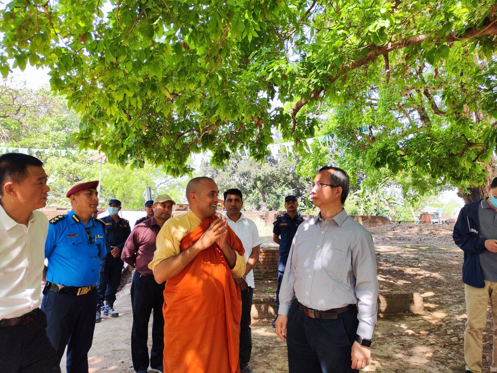 Chinese Ambassador To Nepal Chen Song Visited Lumbini | New Spotlight ... Chinese Ambassador To Nepal Chen Song Visited Lumbini | New Spotlight ...